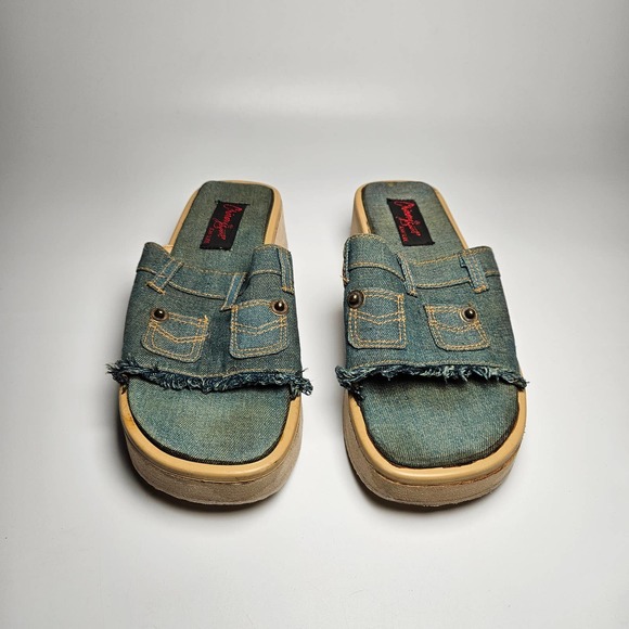 Chieory | Shoes | Chieory Sport Womens Denim Jean Slide Size 7 | Poshmark